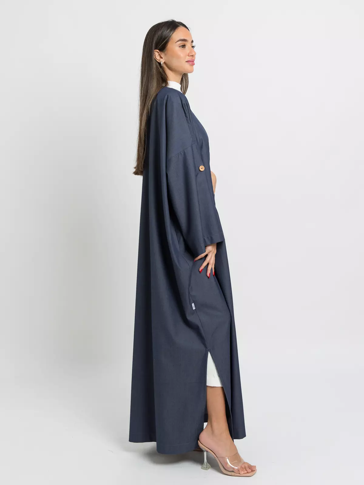 Latest Abayas, Clothing & Tarha Denim Bohemian Abaya | Blue Abaya