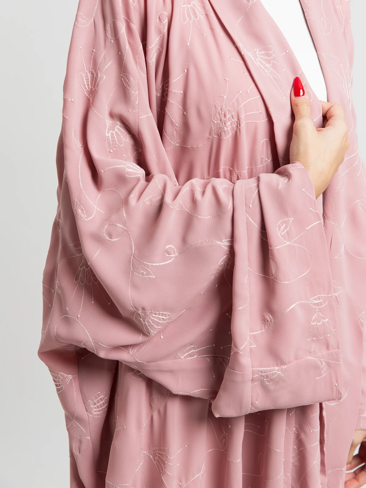 Latest Abayas, Clothing & Tarha Chiffon Flowstyle Abaya | Pink ...
