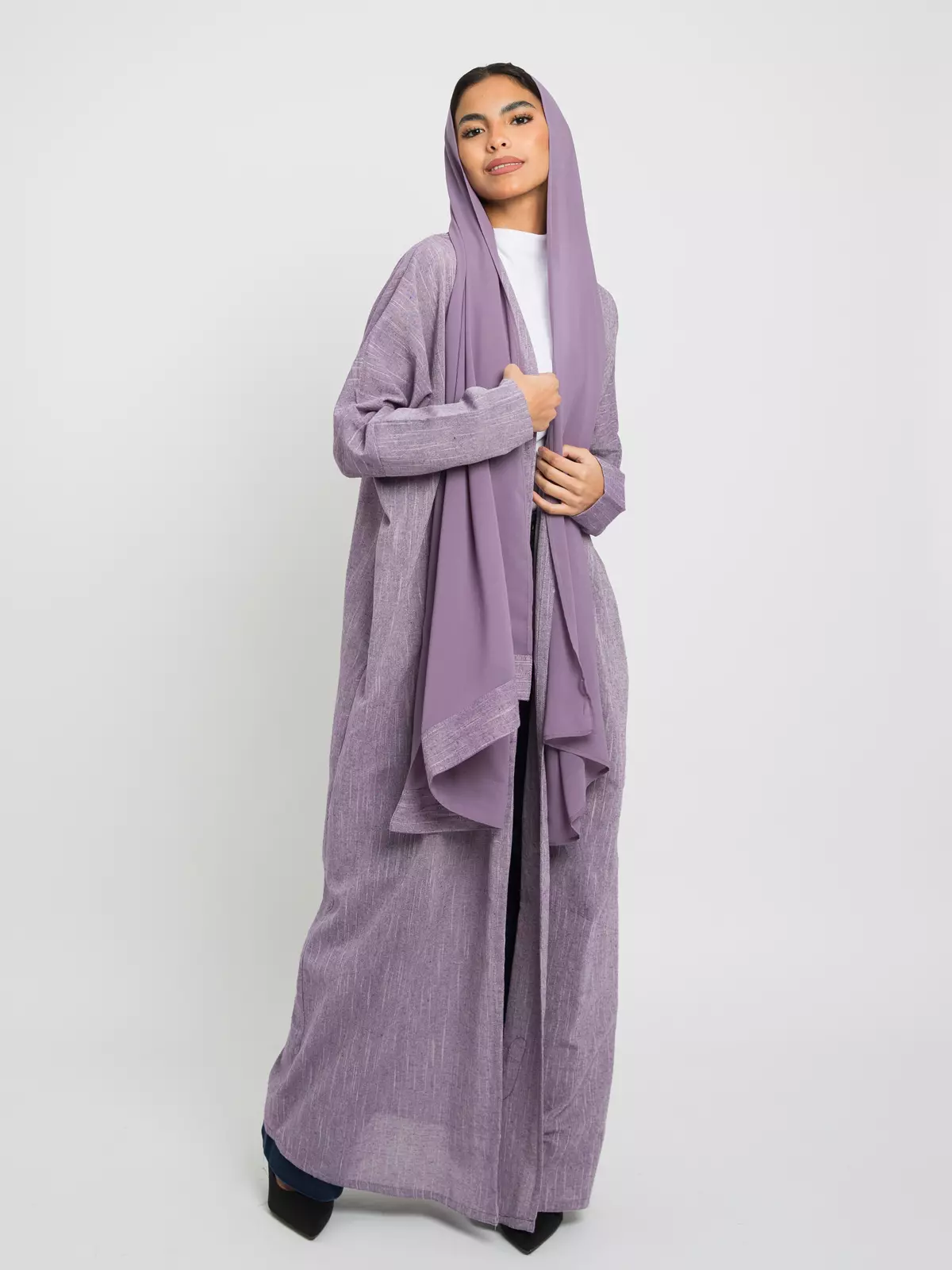 Latest Abayas, Clothing & Tarha Half Bisht Long Open Abaya | 100% ...