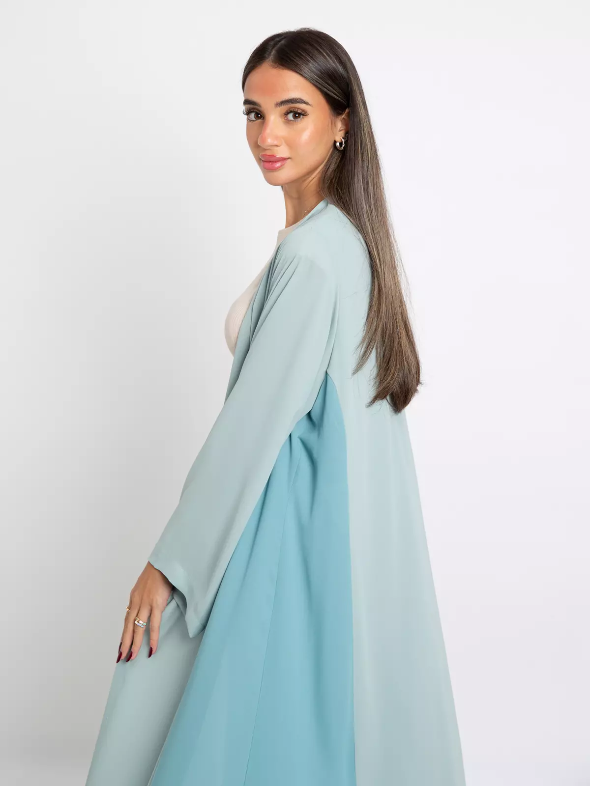 Latest Abayas, Clothing & Tarha Tiffany Princess A cut Abaya | Half ...