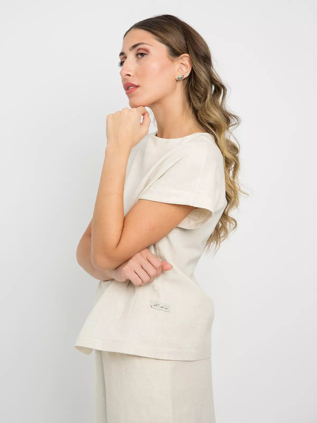 Kaafmeem: Latest Abayas, Clothing & Tarha Off-white 2 piece matching ...