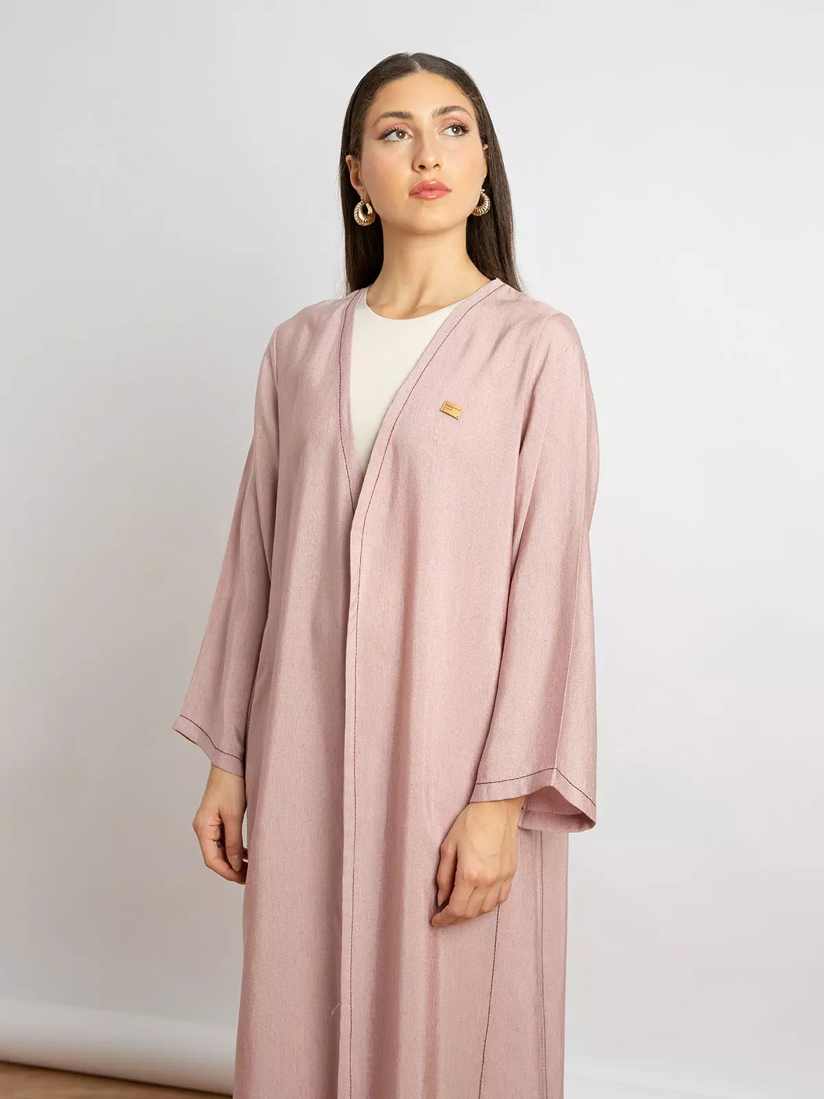 Latest Abayas, Clothing & Tarha Pink open abaya | daily abaya