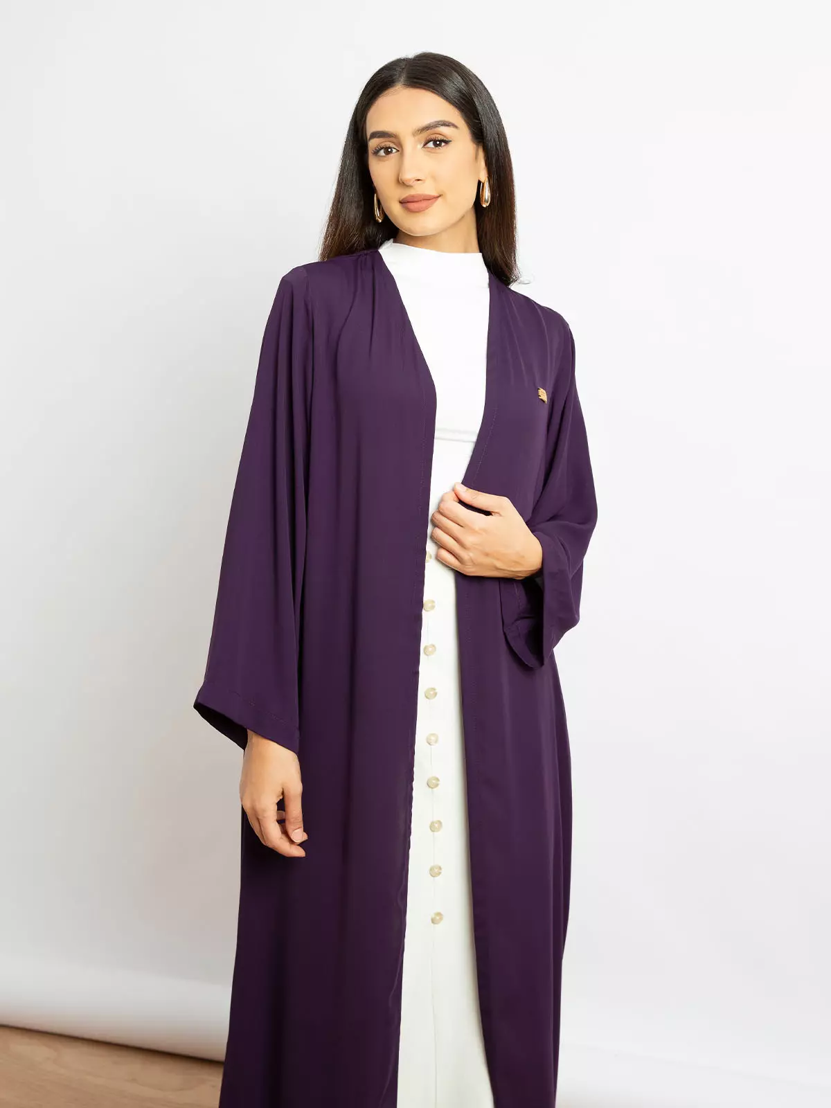 Latest Abayas, Clothing & Tarha Purple light abaya | comfortable ...