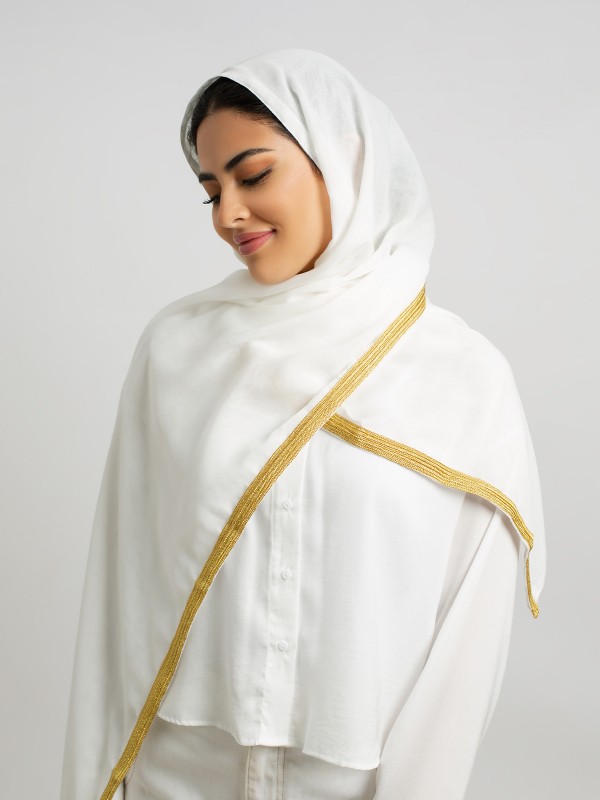Latest Abayas, Clothing & Tarha White - Meshlah