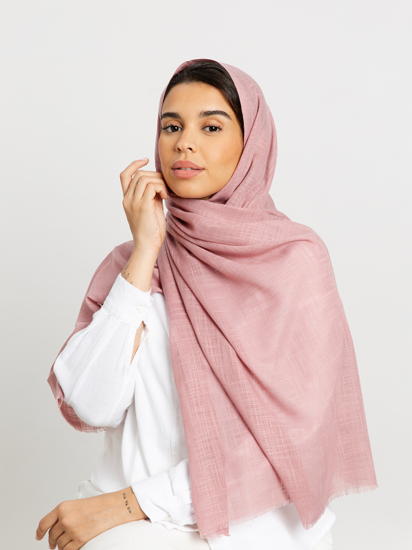 Latest Abayas, Clothing & Tarha Dusty Pink Cotton Flam is your ...
