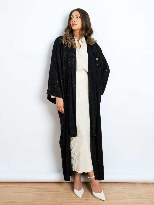 Latest Abayas, Clothing & Tarha Fancy black long abaya | lightweight ...