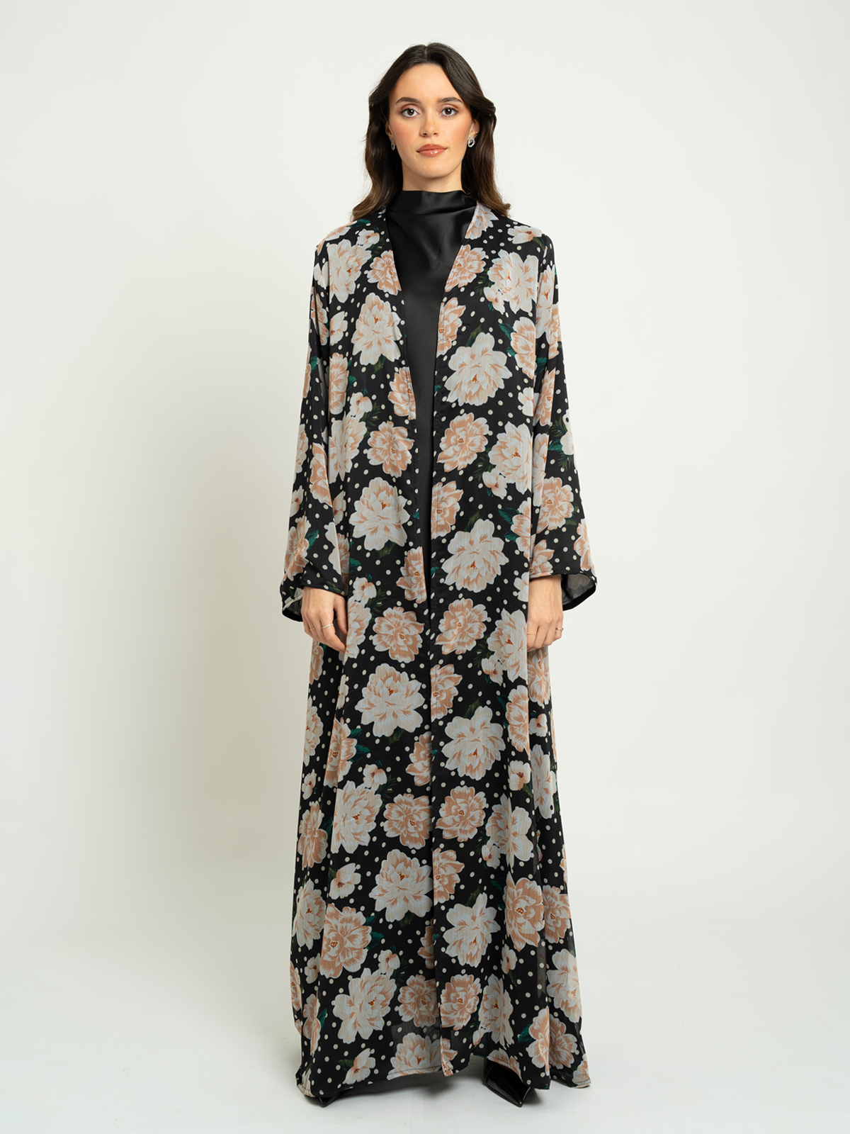 Latest Abayas, Clothing & Tarha Ramadan Abaya | Black Double Face Abaya